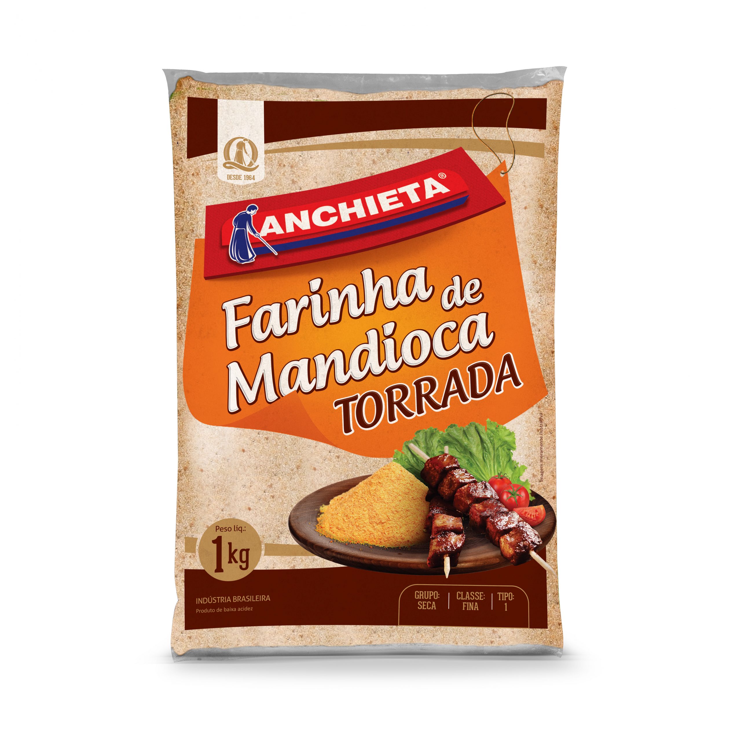 Farinha De Mandioca Torrada Anchieta 1kg - Central Supermercados